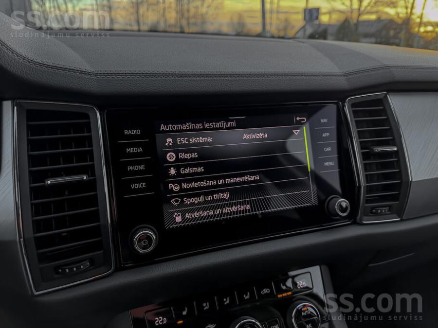 Черный Шкода Kodiaq 2022 в Елгава, объемом двигателя 2.00 л и пробегом 118 тыс. км за 23500 €, фото 17 на AUTOMOTO.COM.LV