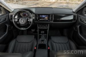 Black Skoda Kodiaq 2022 in Riga, with an engine capacity of 2.00 L and mileage of 195 thousand km for 25890 €, photo 14 on AUTOMOTO.COM.LV