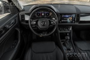 Black Skoda Kodiaq 2022 in Riga, with an engine capacity of 2.00 L and mileage of 195 thousand km for 25890 €, photo 16 on AUTOMOTO.COM.LV