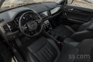 Black Skoda Kodiaq 2022 in Riga, with an engine capacity of 2.00 L and mileage of 195 thousand km for 25890 €, photo 17 on AUTOMOTO.COM.LV