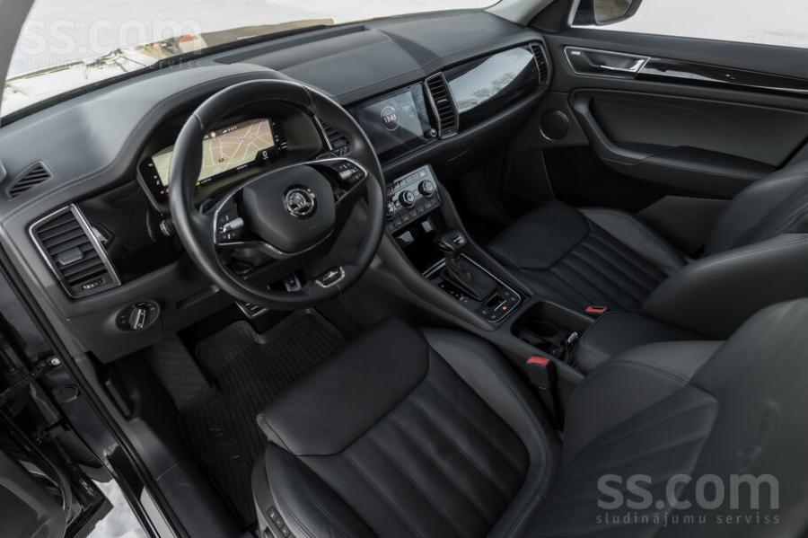 Melns Skoda Kodiaq 2022 Rīga, ar dzinēja tilpumu 2.00 L un nobraukumu 195 tūkst. km par 26390 €, foto 14 vietnē AUTOMOTO.COM.LV