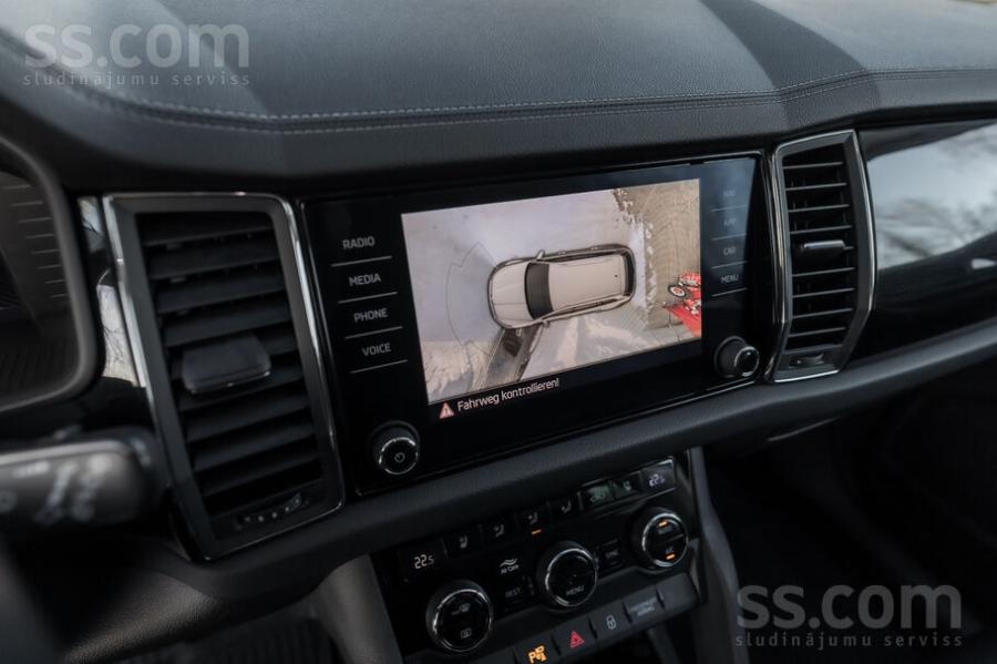 Melns Skoda Kodiaq 2022 Rīga, ar dzinēja tilpumu 2.00 L un nobraukumu 195 tūkst. km par 26390 €, foto 33 vietnē AUTOMOTO.COM.LV