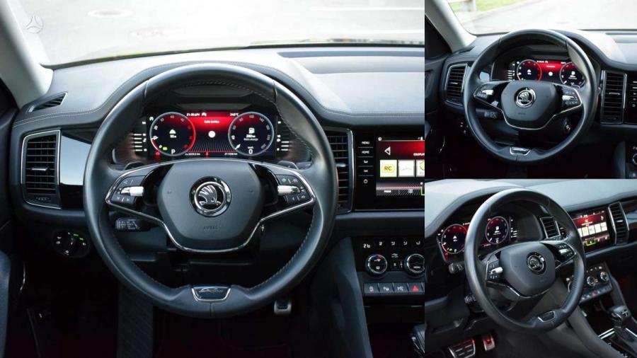 Черный Шкода Kodiaq 2022 в Вильнюс, объемом двигателя 1.97 л и пробегом 212 тыс. км за 24990 €, фото 20 на AUTOMOTO.COM.LV