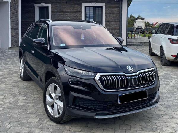 Black Skoda Kodiaq 2022 in Vilnius, with an engine capacity of 1.97 L and mileage of 93 thousand km for 27450 €, photo 3 on AUTOMOTO.COM.LV