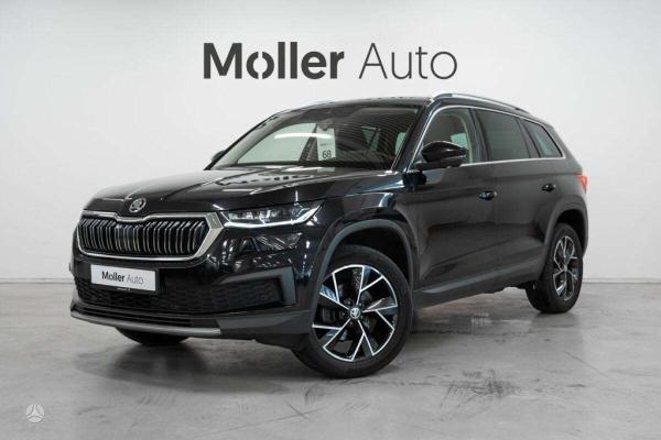 Black Skoda Kodiaq 2022 in Vilnius, with an engine capacity of 2.00 L and mileage of 144 thousand km for 25950 €, photo 1 on AUTOMOTO.COM.LV
