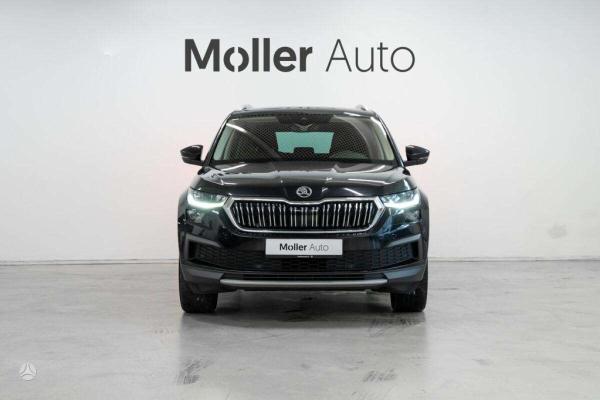 Black Skoda Kodiaq 2022 in Vilnius, with an engine capacity of 2.00 L and mileage of 144 thousand km for 25950 €, photo 5 on AUTOMOTO.COM.LV