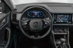 Black Skoda Kodiaq 2022 in Vilnius, with an engine capacity of 2.00 L and mileage of 144 thousand km for 25950 €, photo 14 on AUTOMOTO.COM.LV