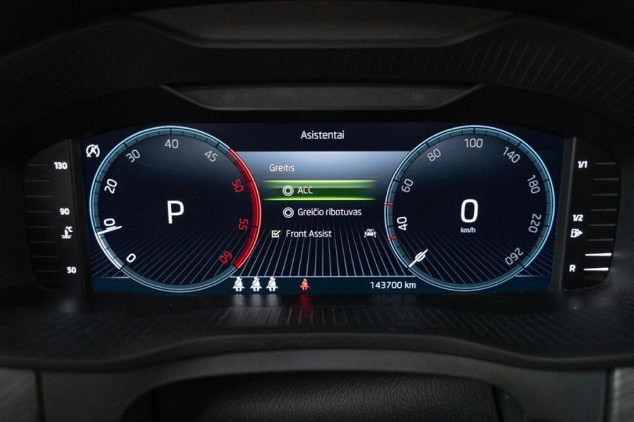 Black Skoda Kodiaq 2022 in Vilnius, with an engine capacity of 2.00 L and mileage of 144 thousand km for 25950 €, photo 15 on AUTOMOTO.COM.LV