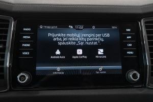 Black Skoda Kodiaq 2022 in Vilnius, with an engine capacity of 2.00 L and mileage of 144 thousand km for 25950 €, photo 18 on AUTOMOTO.COM.LV