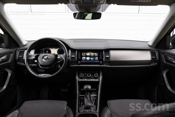 Black Skoda Kodiaq 2022 in Riga, with an engine capacity of 2.00 L and mileage of 144 thousand km for 23950 €, photo 9 on AUTOMOTO.COM.LV