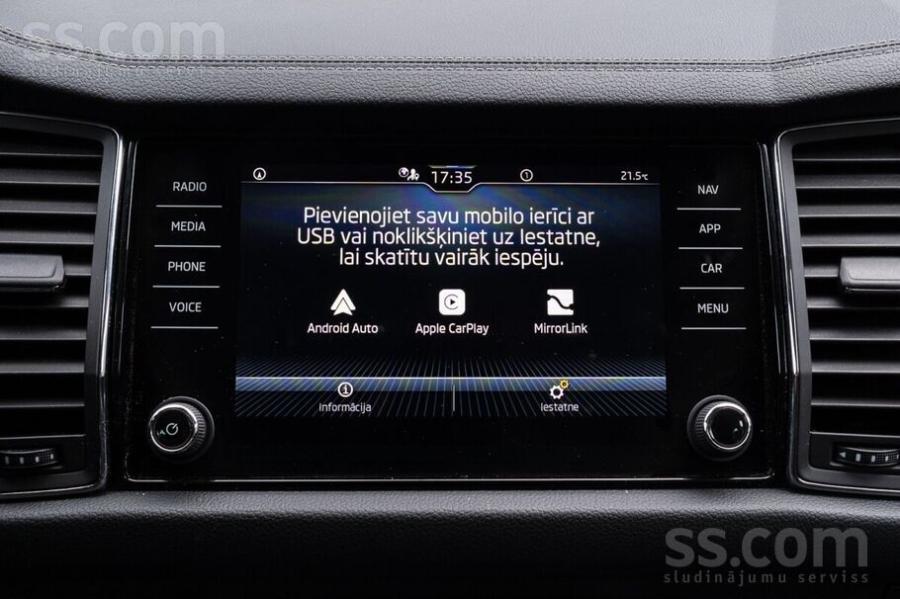 Черный Шкода Kodiaq 2022 в Рига, объемом двигателя 2.00 л и пробегом 144 тыс. км за 23950 €, фото 13 на AUTOMOTO.COM.LV