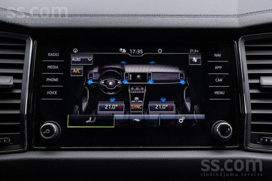 Черный Шкода Kodiaq 2022 в Рига, объемом двигателя 2.00 л и пробегом 144 тыс. км за 23950 €, фото 14 на AUTOMOTO.COM.LV