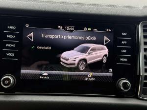 Black Skoda Kodiaq 2022 in Vilnius, with an engine capacity of 1.97 L and mileage of 194 thousand km for 21900 €, photo 28 on AUTOMOTO.COM.LV