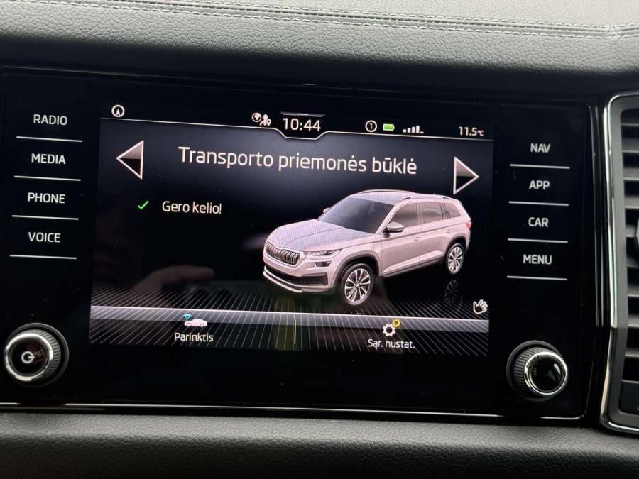 Black Skoda Kodiaq 2022 in Vilnius, with an engine capacity of 1.97 L and mileage of 194 thousand km for 21900 €, photo 28 on AUTOMOTO.COM.LV