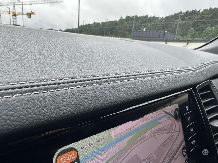 Black Skoda Kodiaq 2022 in Vilnius, with an engine capacity of 1.97 L and mileage of 63 thousand km for 32500 €, photo 23 on AUTOMOTO.COM.LV