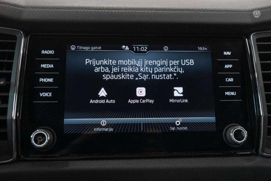 Черный Шкода Kodiaq 2022 в Вильнюс, объемом двигателя 2.00 л и пробегом 144 тыс. км за 25250 €, фото 16 на AUTOMOTO.COM.LV