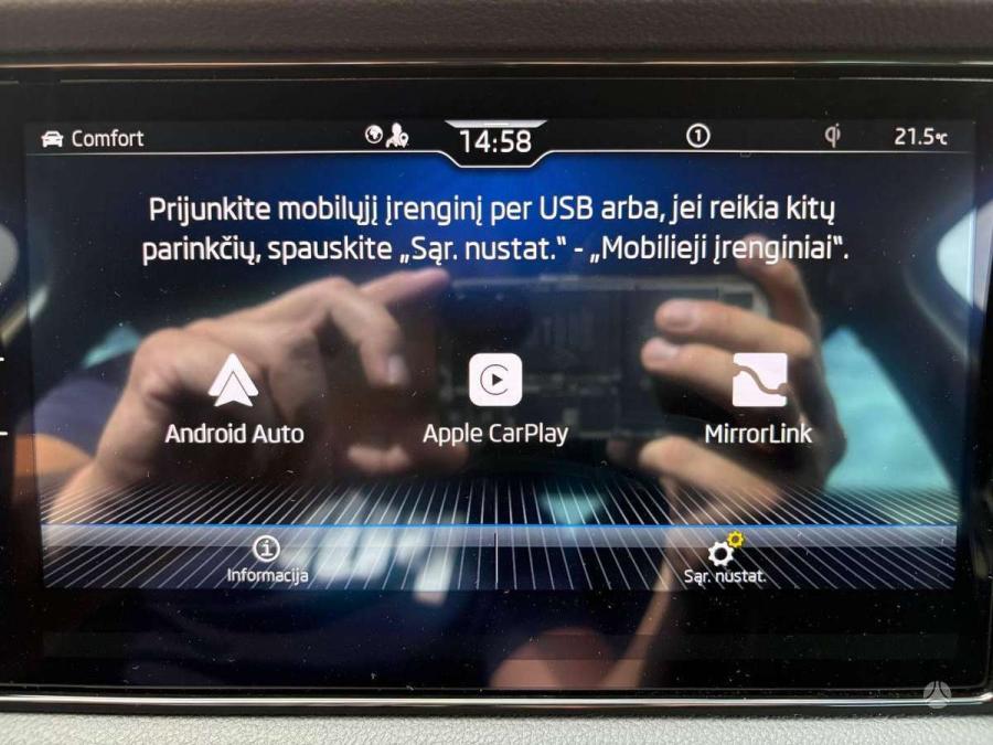 Black Skoda Kodiaq 2022 in Vilnius, with an engine capacity of 1.97 L and mileage of 163 thousand km for 26400 €, photo 29 on AUTOMOTO.COM.LV