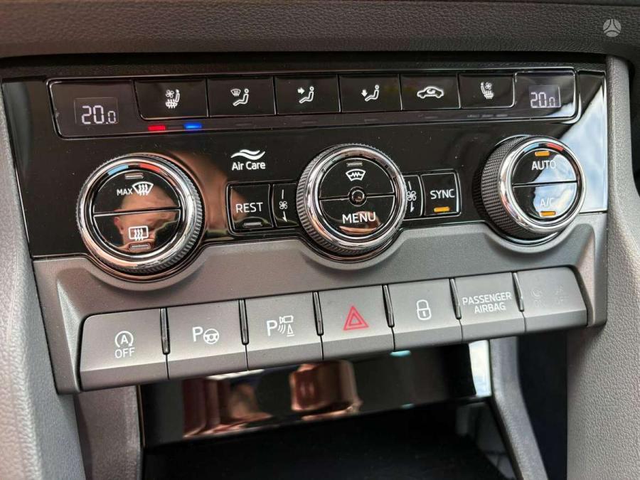 Black Skoda Kodiaq 2022 in Vilnius, with an engine capacity of 1.97 L and mileage of 163 thousand km for 26400 €, photo 32 on AUTOMOTO.COM.LV