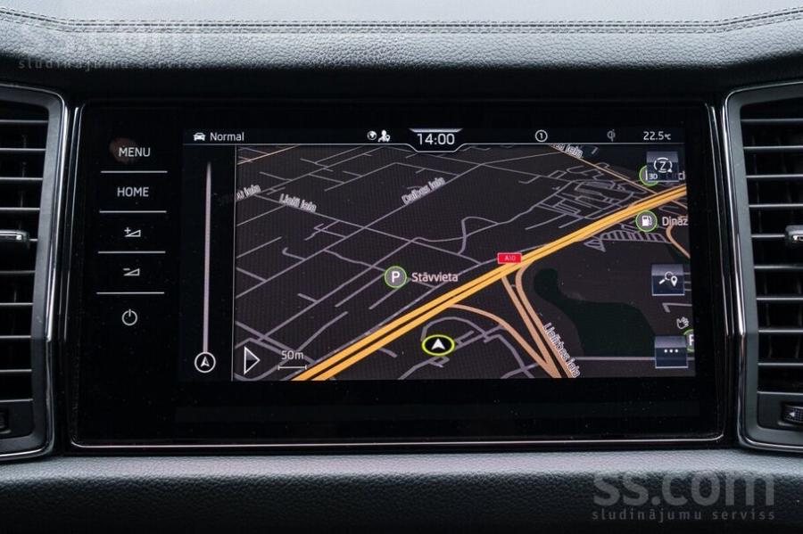 Black Skoda Kodiaq 2022 in Riga, with an engine capacity of 2.00 L and mileage of 147 thousand km for 24950 €, photo 13 on AUTOMOTO.COM.LV