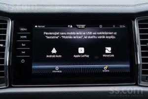 Black Skoda Kodiaq 2022 in Riga, with an engine capacity of 2.00 L and mileage of 147 thousand km for 24950 €, photo 14 on AUTOMOTO.COM.LV