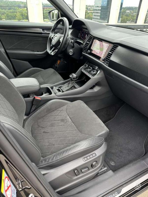 Melns Skoda Kodiaq 2022 Viļņa, ar dzinēja tilpumu 1.97 L un nobraukumu 68 tūkst. km par 31250 €, foto 9 vietnē AUTOMOTO.COM.LV