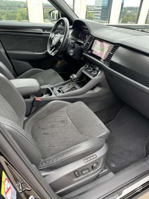 Black Skoda Kodiaq 2022 in Vilnius, with an engine capacity of 1.97 L and mileage of 68 thousand km for 31250 €, photo 10 on AUTOMOTO.COM.LV