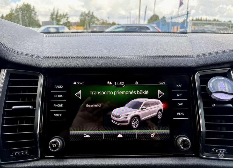 Черный Шкода Kodiaq 2022 в Паневежис, объемом двигателя 1.97 л и пробегом 170 тыс. км за 23500 €, фото 21 на AUTOMOTO.COM.LV