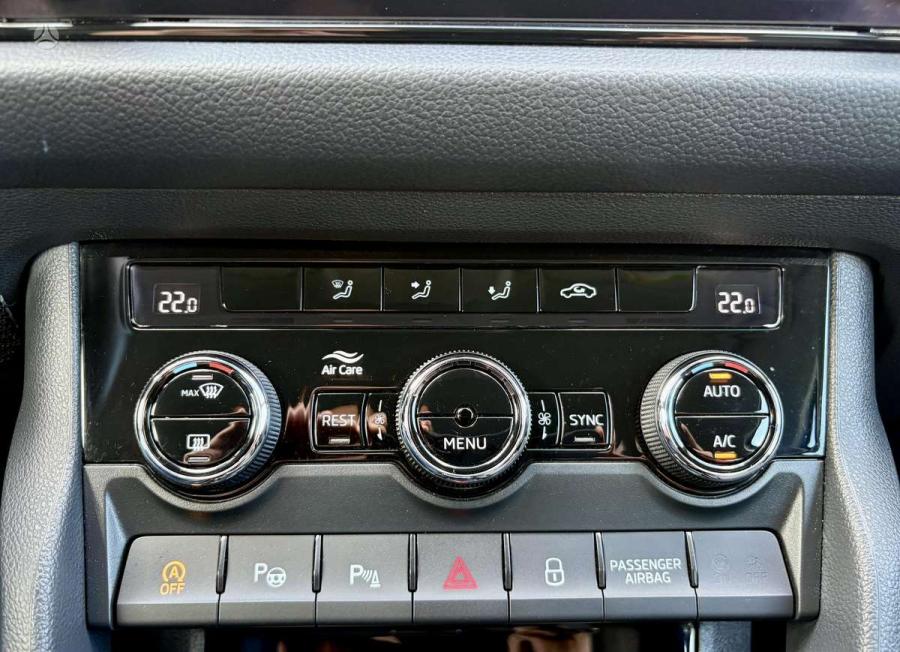 Черный Шкода Kodiaq 2022 в Паневежис, объемом двигателя 1.97 л и пробегом 170 тыс. км за 23500 €, фото 22 на AUTOMOTO.COM.LV
