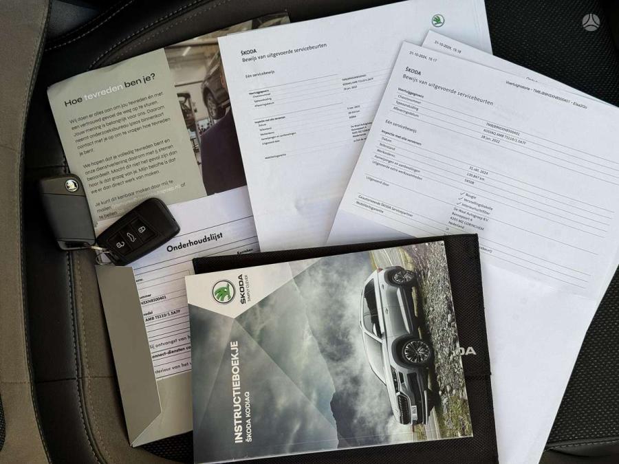 Black Skoda Kodiaq 2022 in Siauliai, with an engine capacity of 1.50 L and mileage of 219 thousand km for 21290 €, photo 28 on AUTOMOTO.COM.LV