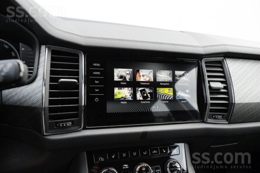 Black Skoda Kodiaq 2022 in Riga, with an engine capacity of 2.00 L and mileage of 145 thousand km for 26500 €, photo 29 on AUTOMOTO.COM.LV