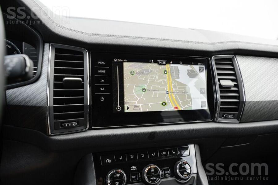 Black Skoda Kodiaq 2022 in Riga, with an engine capacity of 2.00 L and mileage of 145 thousand km for 26500 €, photo 34 on AUTOMOTO.COM.LV