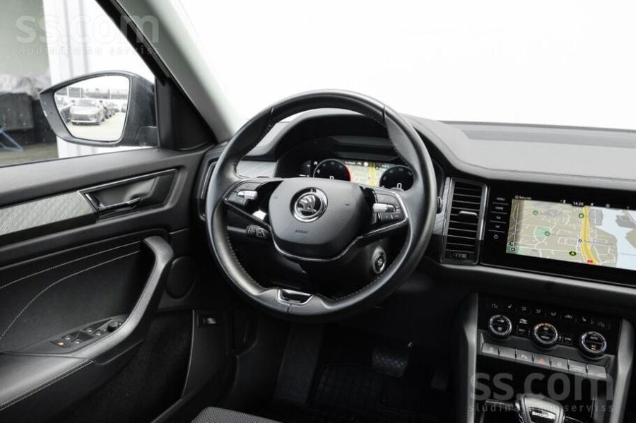 Black Skoda Kodiaq 2022 in Riga, with an engine capacity of 2.00 L and mileage of 145 thousand km for 26500 €, photo 36 on AUTOMOTO.COM.LV