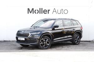 Black Skoda Kodiaq 2022 in Riga, with an engine capacity of 2.00 L and mileage of 145 thousand km for 26500 €, photo  on AUTOMOTO.COM.LV