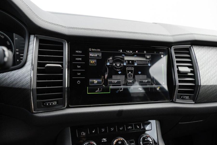 Melns Skoda Kodiaq 2022 Rīga, ar dzinēja tilpumu 2.00 L un nobraukumu 145 tūkst. km par 26500 €, foto 27 vietnē AUTOMOTO.COM.LV