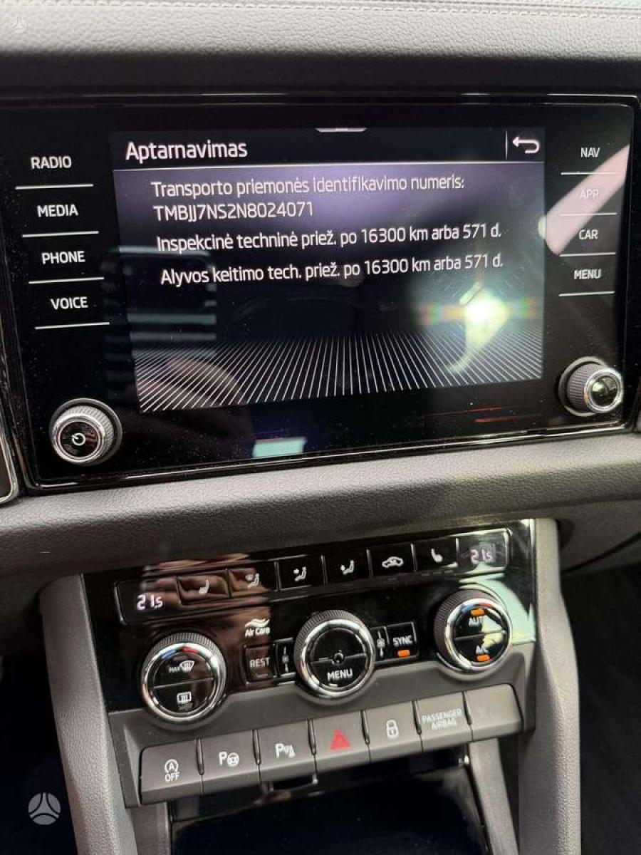Черный Шкода Kodiaq 2022 в Вильнюс, объемом двигателя 1.97 л и пробегом 189 тыс. км за 22100 €, фото 20 на AUTOMOTO.COM.LV