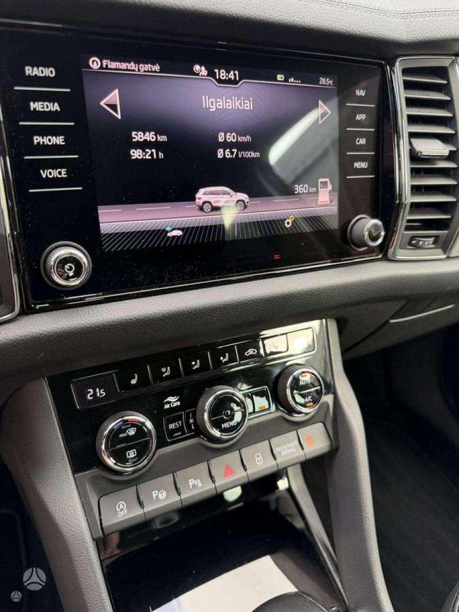 Черный Шкода Kodiaq 2022 в Вильнюс, объемом двигателя 1.97 л и пробегом 189 тыс. км за 22100 €, фото 21 на AUTOMOTO.COM.LV