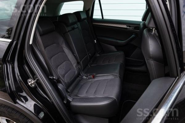 Black Skoda Kodiaq 2022 in Riga, with an engine capacity of 2.00 L and mileage of 158 thousand km for 23950 €, photo 8 on AUTOMOTO.COM.LV
