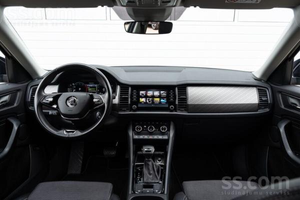 Black Skoda Kodiaq 2022 in Riga, with an engine capacity of 2.00 L and mileage of 158 thousand km for 23950 €, photo 9 on AUTOMOTO.COM.LV