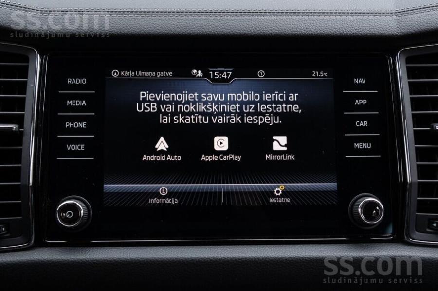 Melns Skoda Kodiaq 2022 Rīga, ar dzinēja tilpumu 2.00 L un nobraukumu 158 tūkst. km par 23950 €, foto 13 vietnē AUTOMOTO.COM.LV