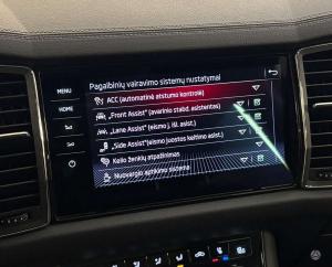 Black Skoda Kodiaq 2022 in Marijampole, with an engine capacity of 1.97 L and mileage of 139 thousand km for 28999 €, photo 6 on AUTOMOTO.COM.LV