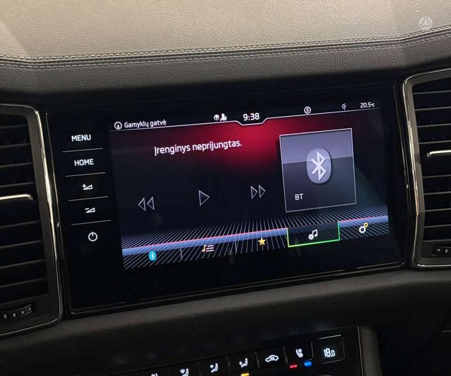 Black Skoda Kodiaq 2022 in Marijampole, with an engine capacity of 1.97 L and mileage of 139 thousand km for 28999 €, photo 11 on AUTOMOTO.COM.LV