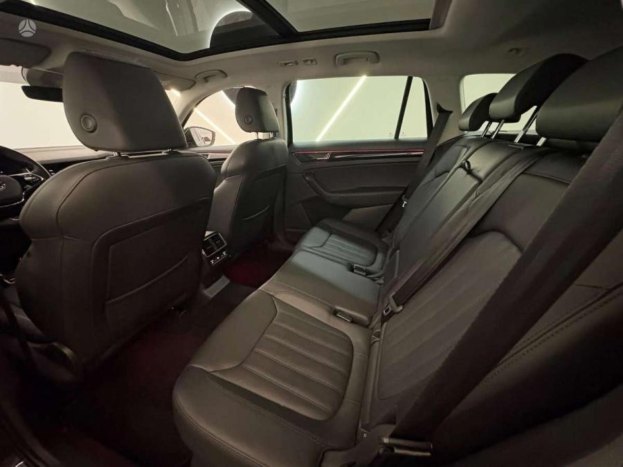 Black Skoda Kodiaq 2022 in Marijampole, with an engine capacity of 1.97 L and mileage of 139 thousand km for 28999 €, photo 25 on AUTOMOTO.COM.LV