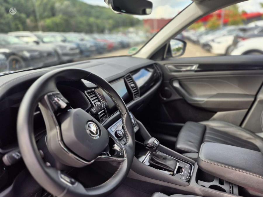 Black Skoda Kodiaq 2022 in Vilnius, with an engine capacity of 1.97 L and mileage of 186 thousand km for 25400 €, photo 3 on AUTOMOTO.COM.LV