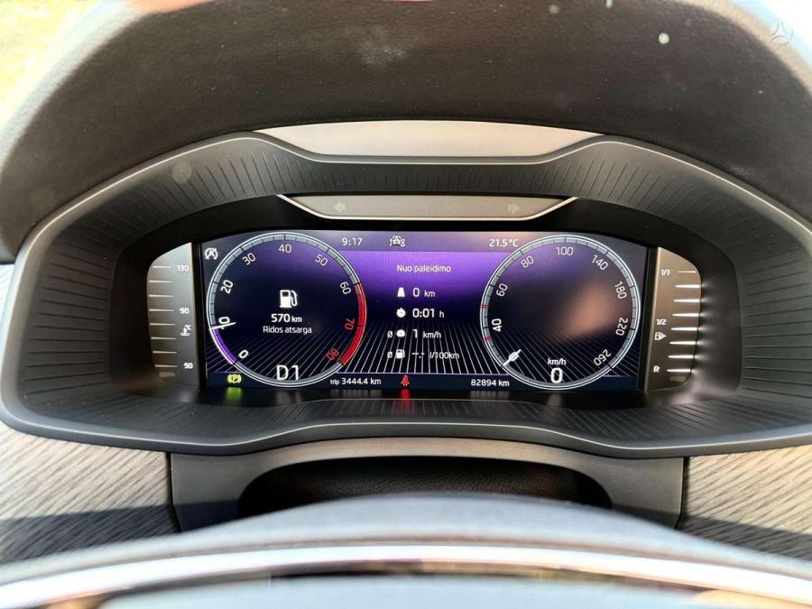 Черный Шкода Kodiaq 2022 в Каунас, объемом двигателя 1.50 л и пробегом 83 тыс. км за 28800 €, фото 10 на AUTOMOTO.COM.LV