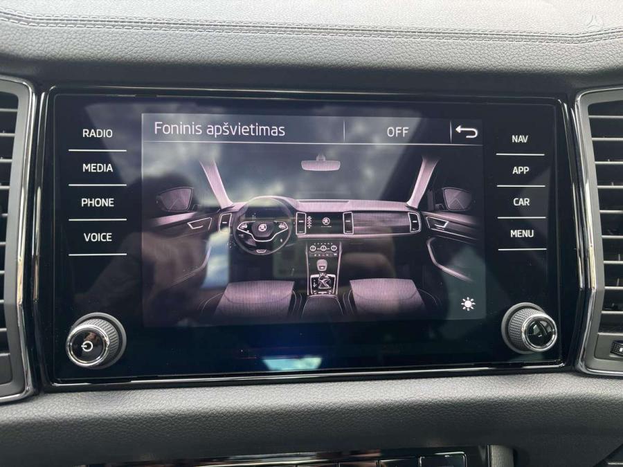 Черный Шкода Kodiaq 2022 в Каунас, объемом двигателя 1.50 л и пробегом 83 тыс. км за 28800 €, фото 12 на AUTOMOTO.COM.LV