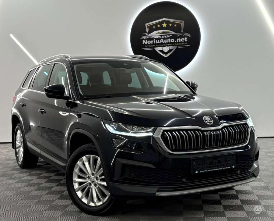 Melns Skoda Kodiaq 2022 Marijampole, ar dzinēja tilpumu 1.97 L un nobraukumu 232 tūkst. km par 23450 €, foto 1 vietnē AUTOMOTO.COM.LV