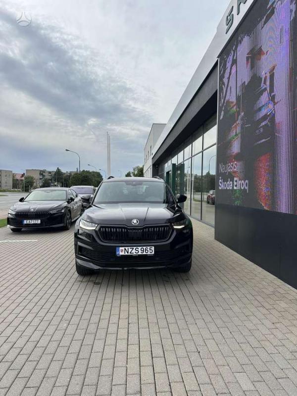 Черный Шкода Kodiaq 2022 в Клайпеда, объемом двигателя 1.97 л и пробегом 65 тыс. км за 33800 €, фото 4 на AUTOMOTO.COM.LV