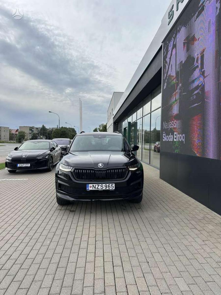 Черный Шкода Kodiaq 2022 в Клайпеда, объемом двигателя 1.97 л и пробегом 65 тыс. км за 33800 €, фото 4 на AUTOMOTO.COM.LV