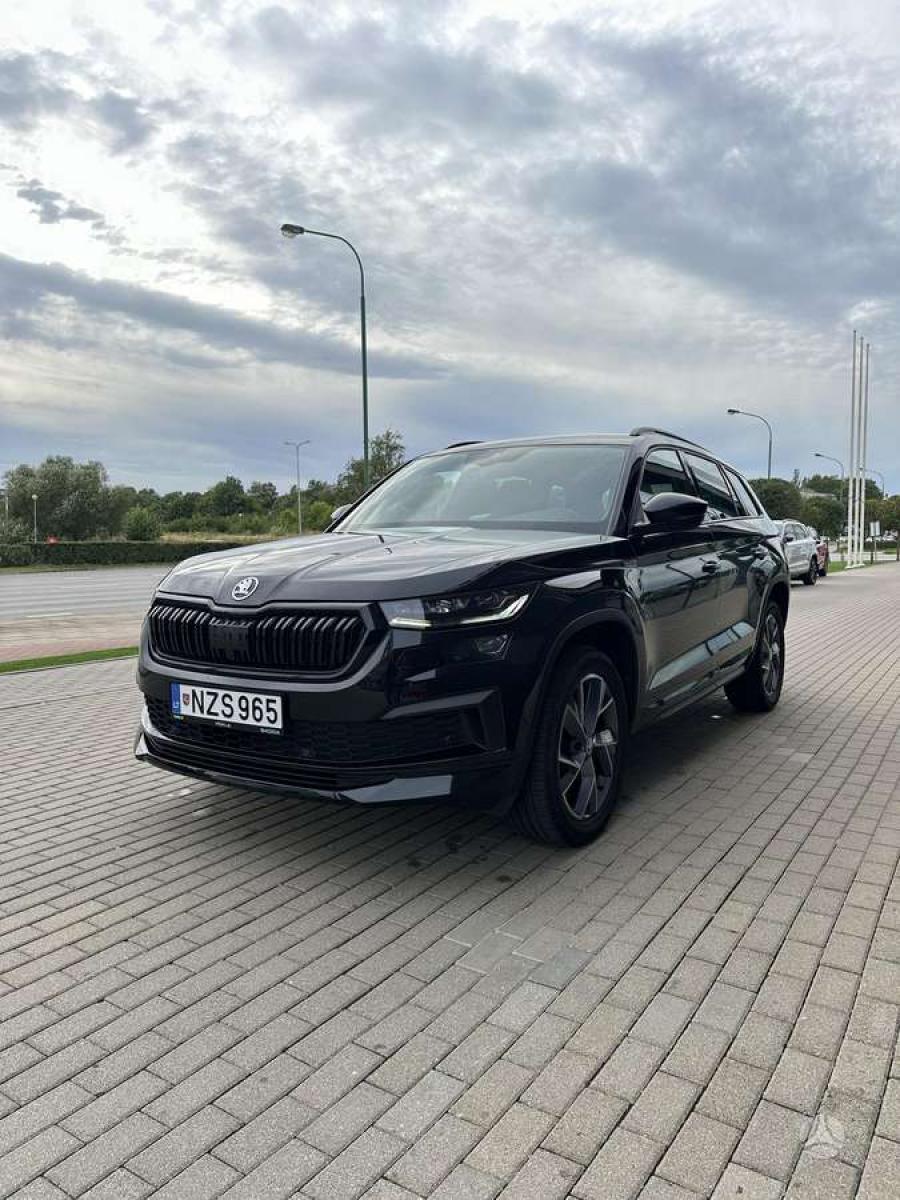 Черный Шкода Kodiaq 2022 в Клайпеда, объемом двигателя 1.97 л и пробегом 65 тыс. км за 33800 €, фото 5 на AUTOMOTO.COM.LV