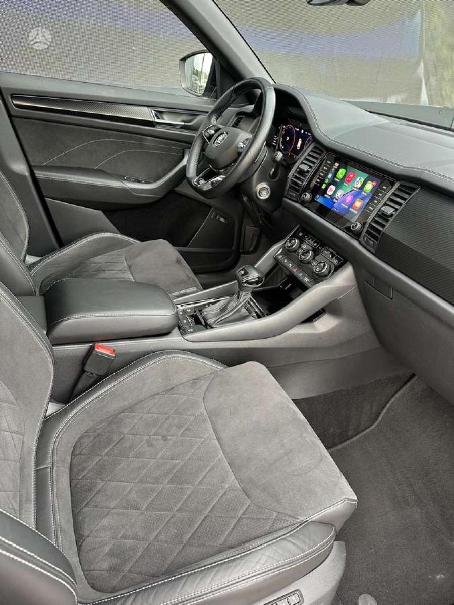 Черный Шкода Kodiaq 2022 в Клайпеда, объемом двигателя 1.97 л и пробегом 65 тыс. км за 33800 €, фото 11 на AUTOMOTO.COM.LV